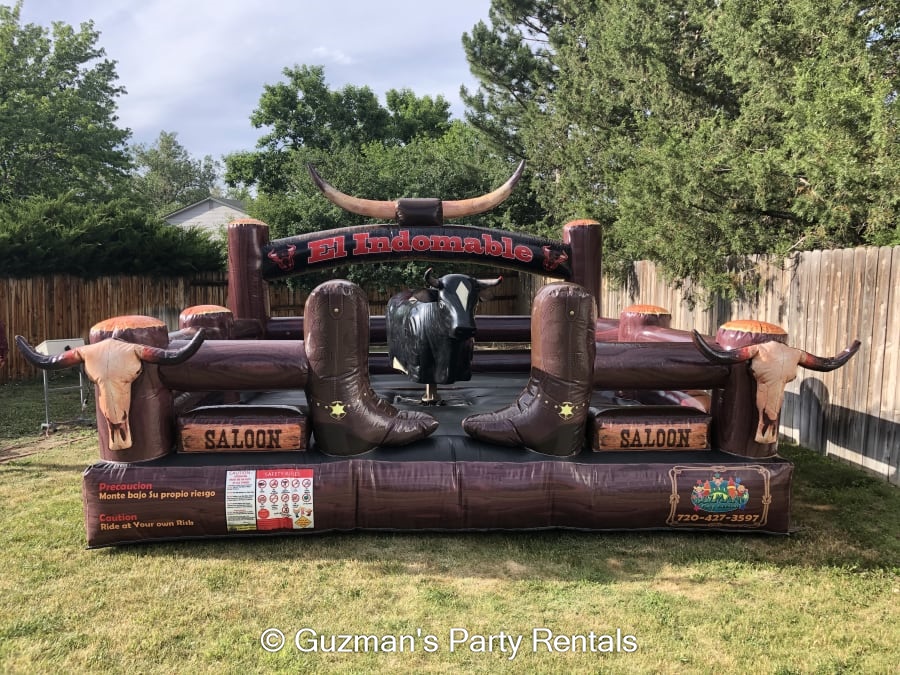 El Indomable Mechanical Bull (Black) - Party Rentals in Colorado ...
