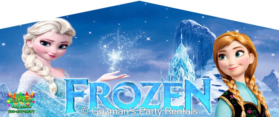 Elsa and Anna Banner - Party Rentals in Colorado | Guzman's Party Rentals