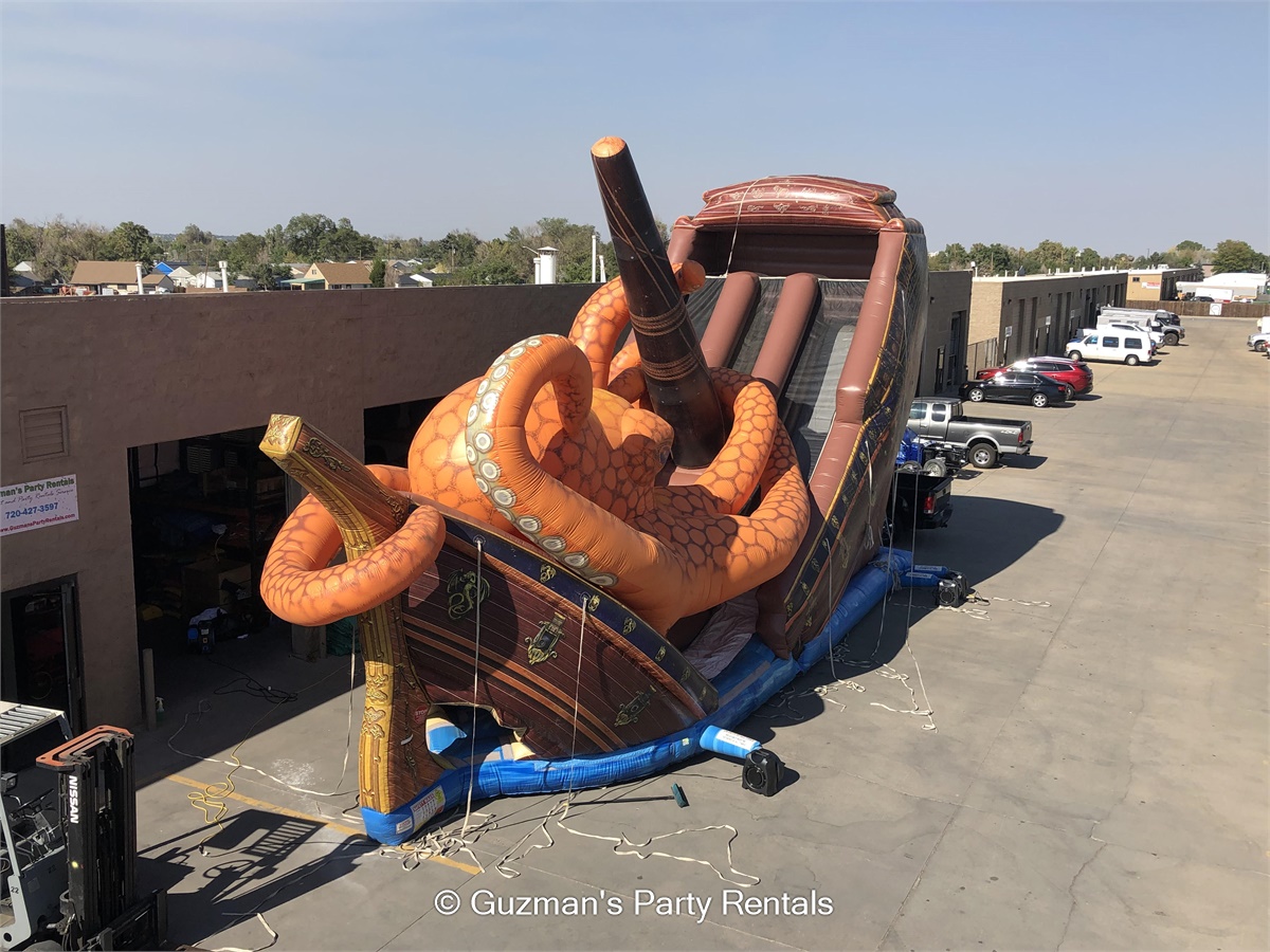Kraken Dual Giant Slide Dry Only - Party Rentals in Colorado | Guzman's ...