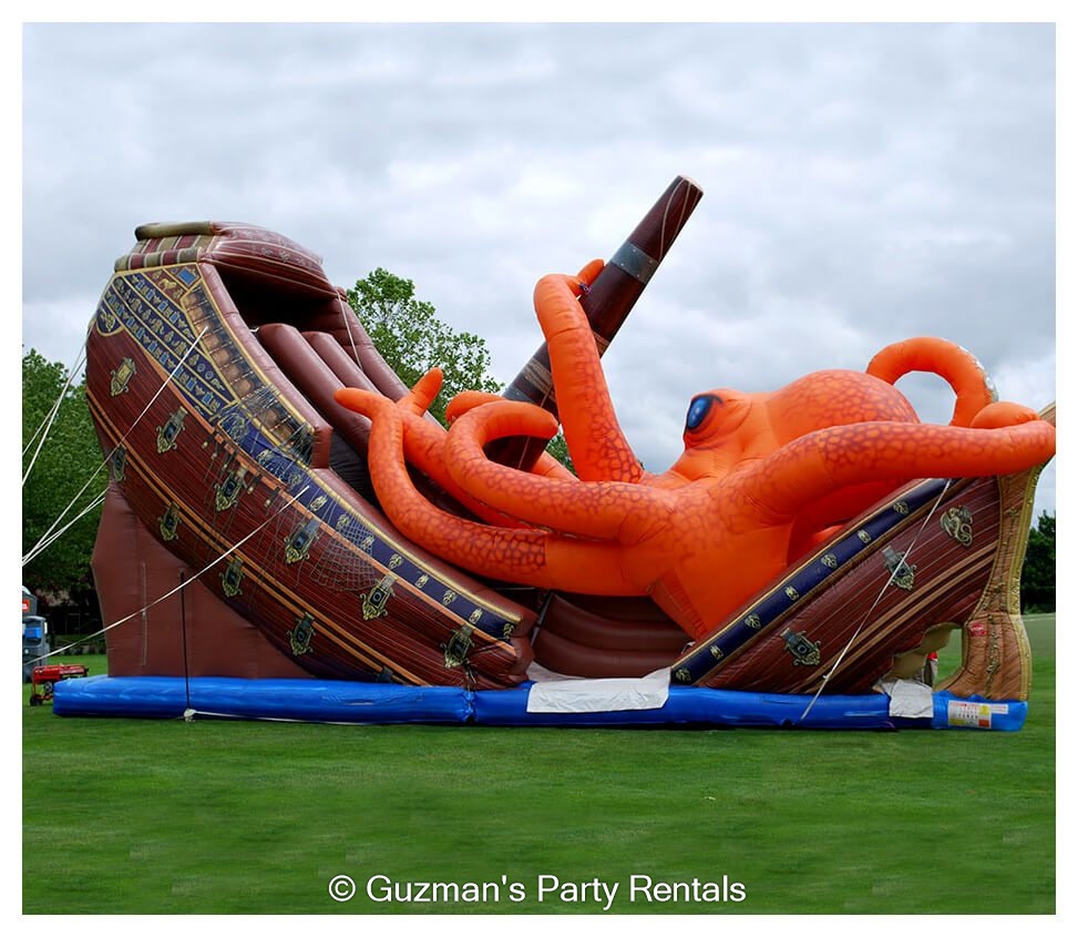 Kraken Dual Giant Slide Dry Only - Party Rentals in Colorado | Guzman's ...